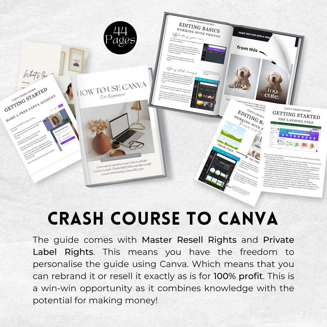 Done for You Canva Crash Course with MRR/PLR - Ultimate Coaching Kit