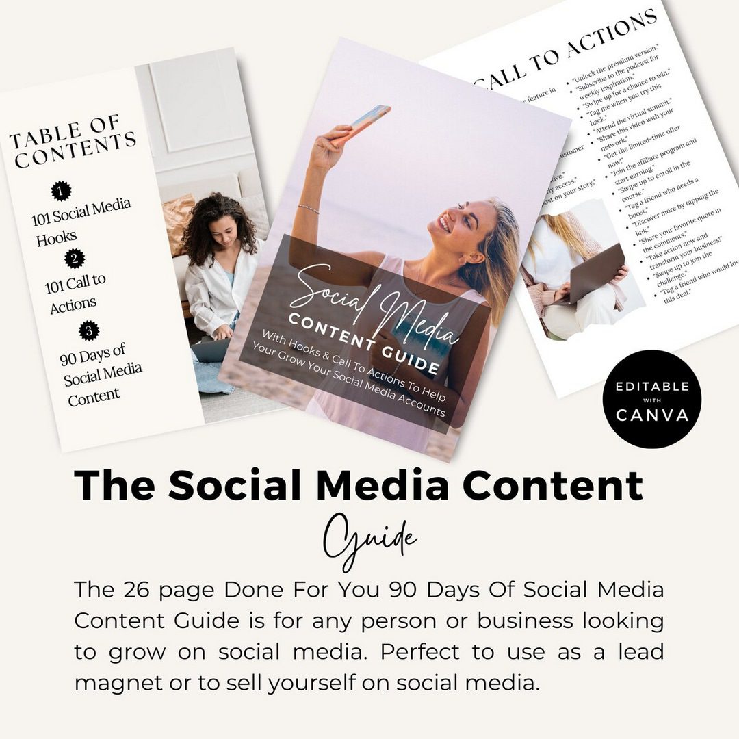 Done for You Social Media Content Guide with MRR/PLR - Ultimate ...
