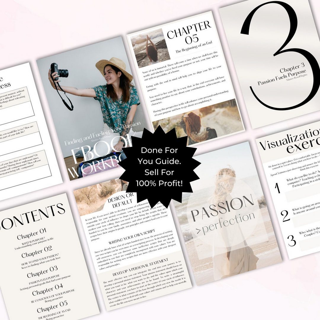 Done for You Finding Your Passion Guide with MRR/PLR - Ultimate ...
